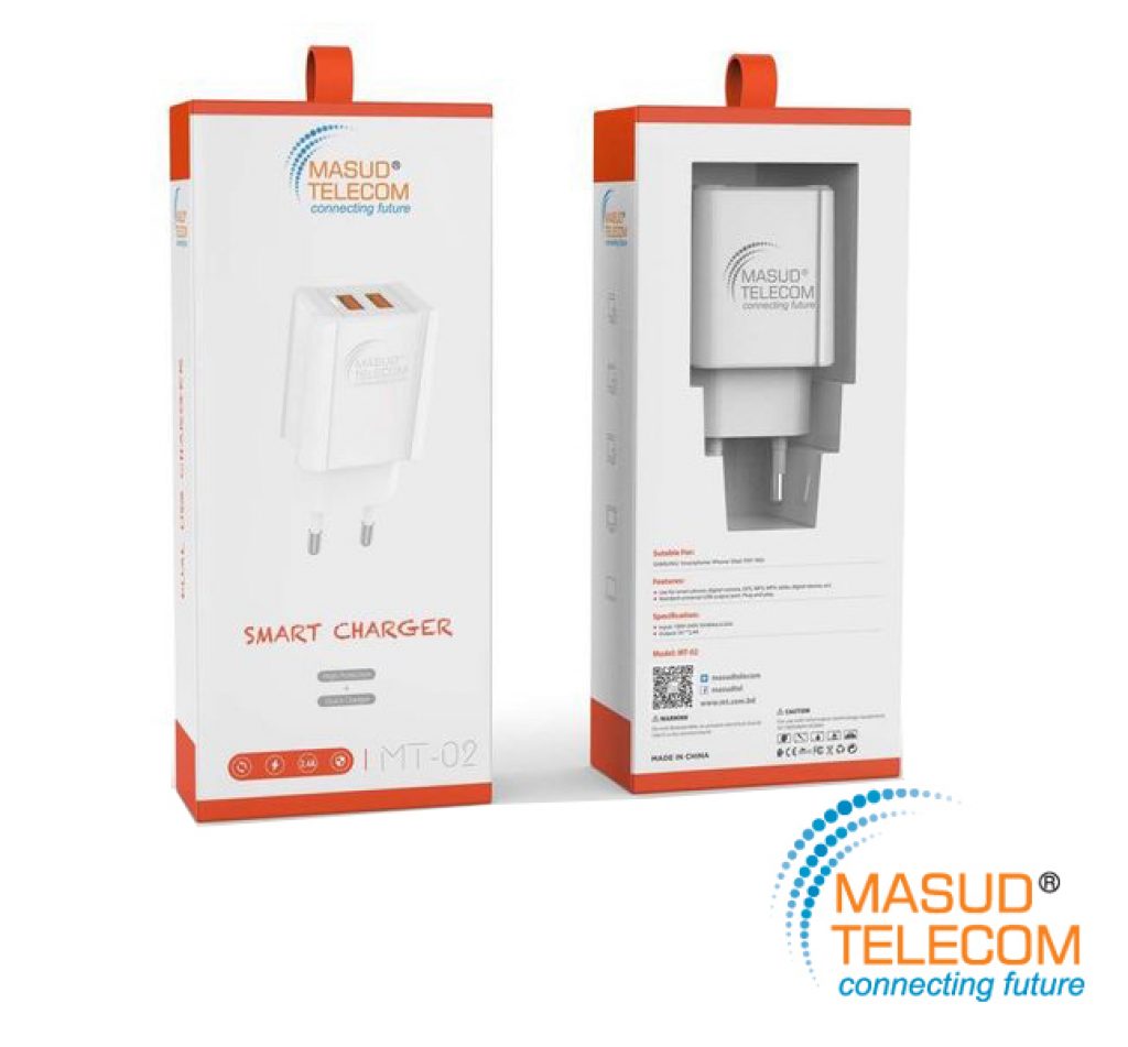 MT02 Fast Smart Charger Work On Samsung iPhone & all Android Phone