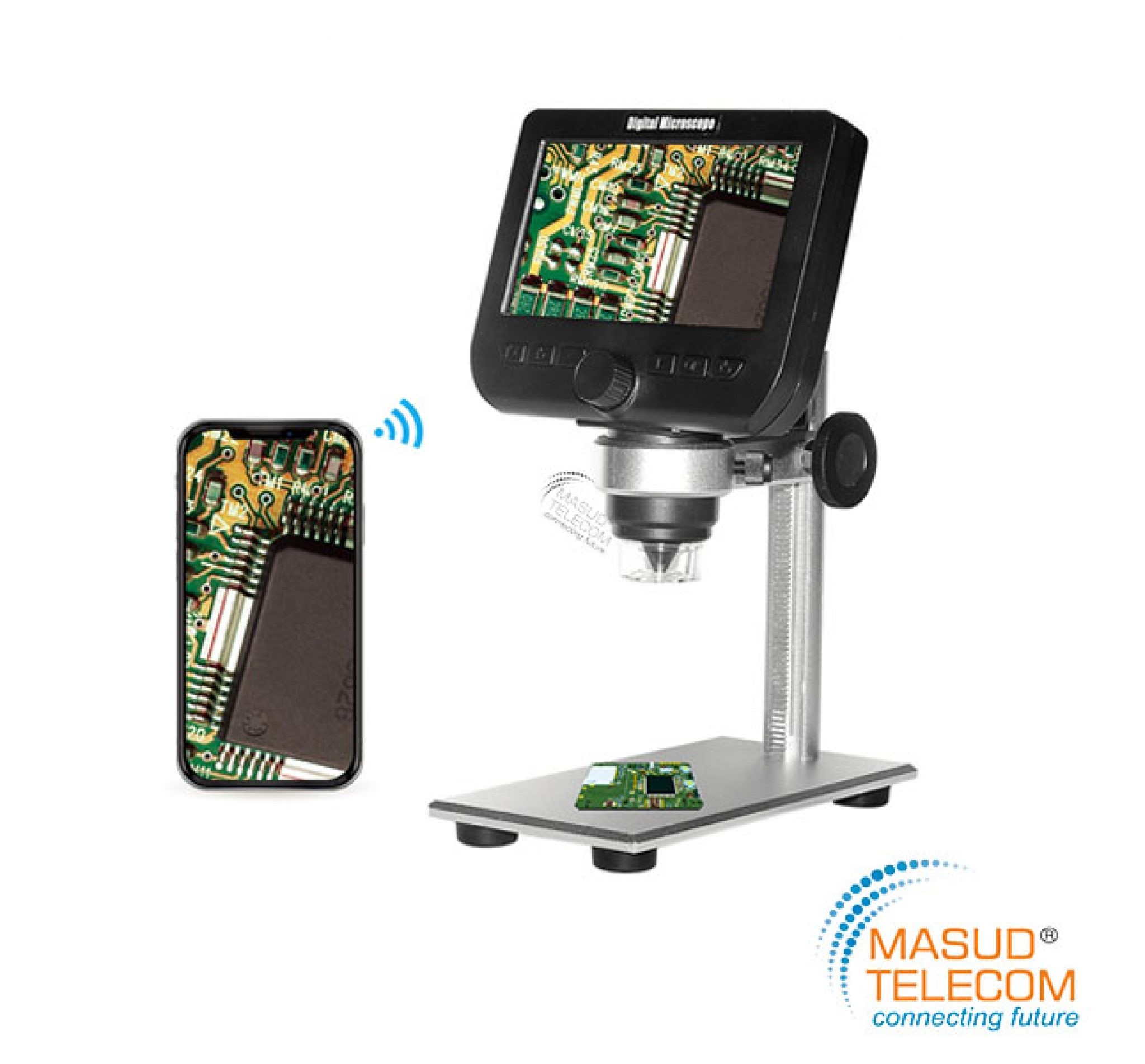 Digital Wireless WiFi Microscope, 4.3 Inches LCD zoom microscope