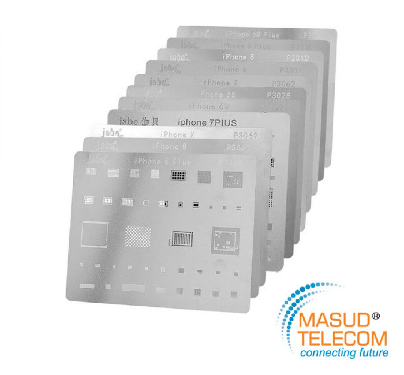 IC Repair BGA Rework Reball Reballing Stencils Set for iPhone X 8 Plus ...