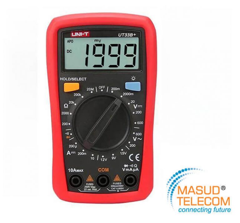 UNI-T UT33B+ Digital Multimeter Current AC DC Voltage