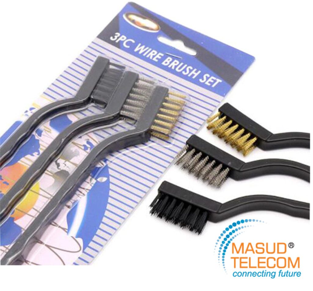 Steel Wire Brush Set Cleaning Welding 3ps