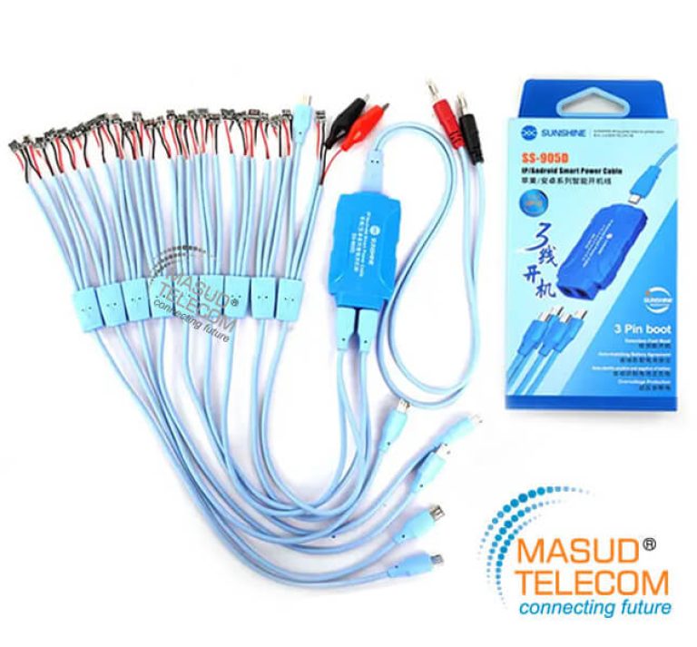SUNSHINE SS-905D Smart Boot Cable for iPhone & android