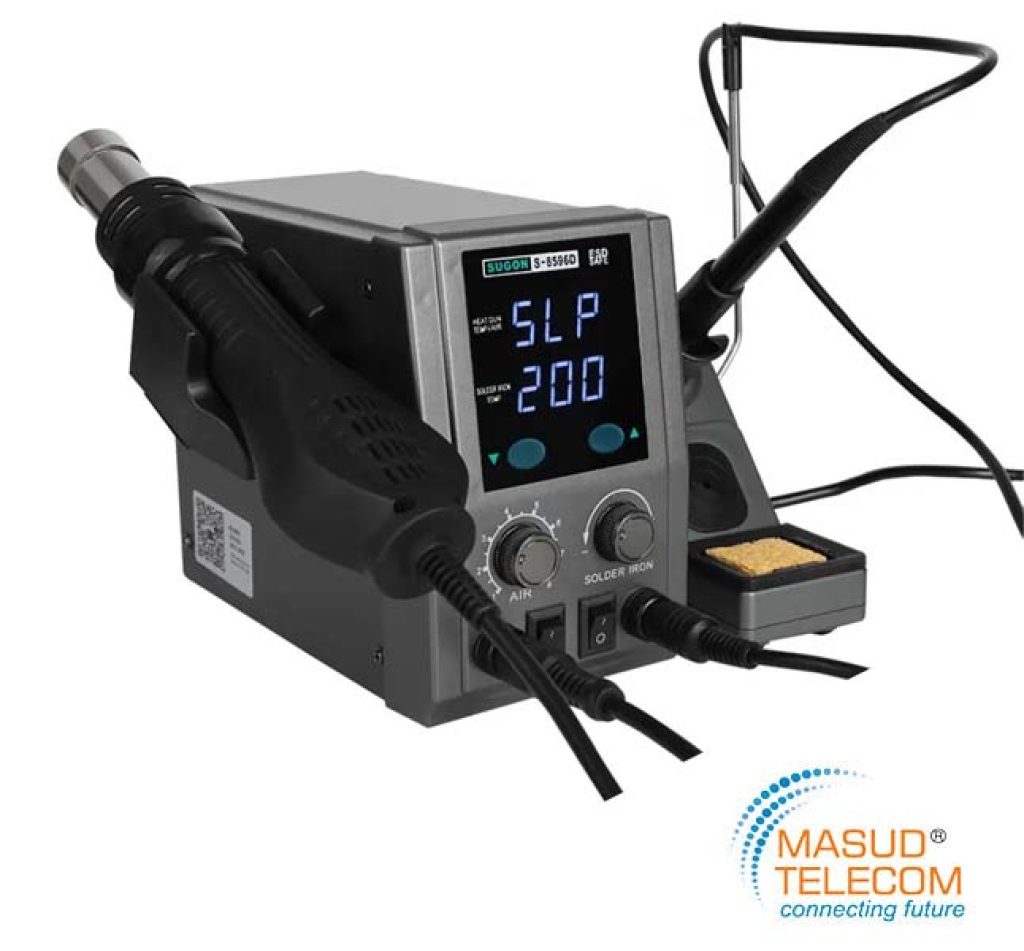 SUGON 8596D 2in1 Heat Gun Soldering Station +Hot Air Gun