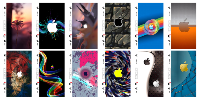 MOBILE PHONE BACK STICKER SKIN 3D 6PA,8PA Luminous & more